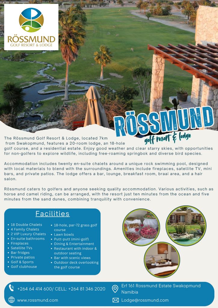 Rössmund Golf Resort & Lodge - Telecom Africa Online